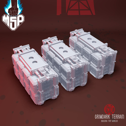 Samson Container Clamps With Cargo Containers - GrimDark Terrain ...