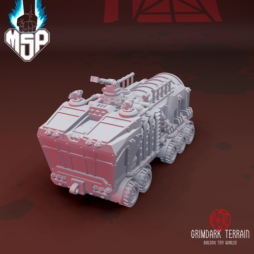 Grimdark Vehicles Fire Truck - GrimDark Terrain | MegaSonicPunch
