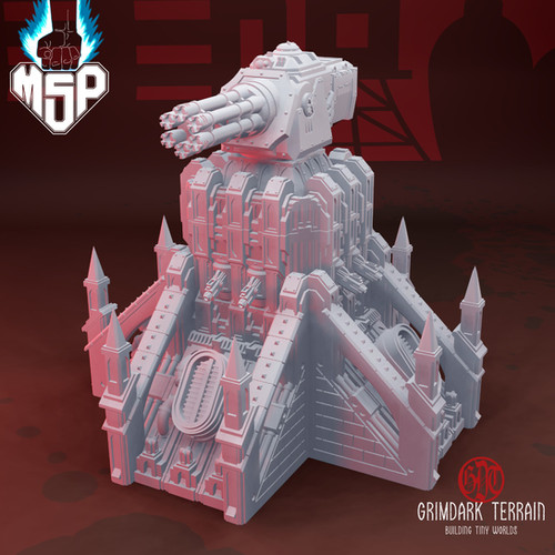 Imperial Walls Apocalypse Tower 1x2 V2 - GrimDark Terrain | MegaSonicPunch