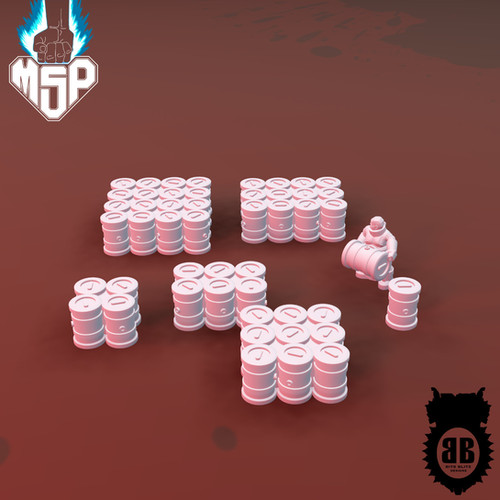 Barrels Beta (7 Models) - Bits Blitz Designs Industrial Terrain ...