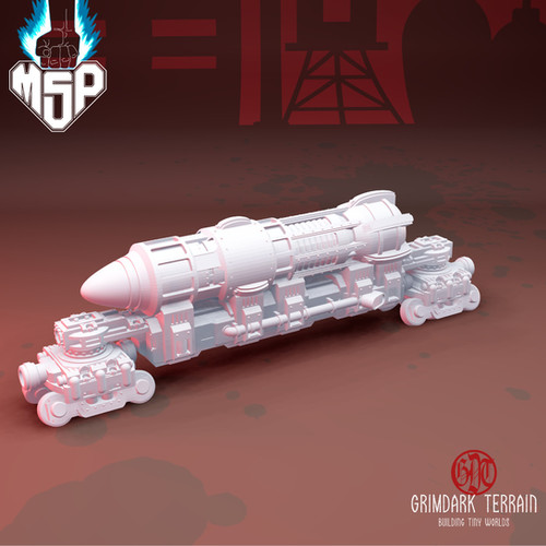 Heresy Train Makro Missile Waggon - GrimDark Terrain | MegaSonicPunch