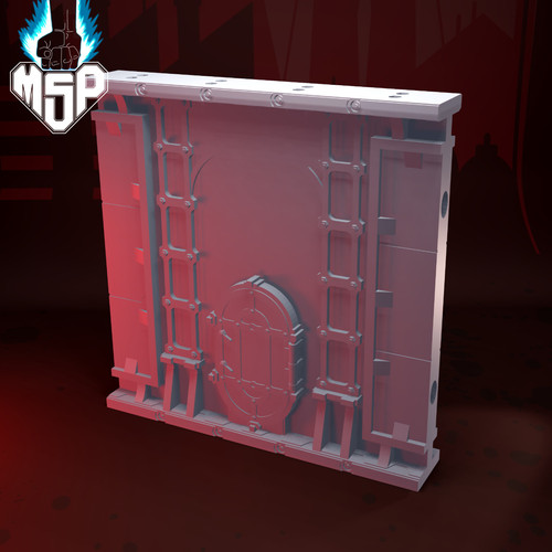 Wall Big V4 (Walls For Walkways) - Industrial Terrain | MegaSonicPunch