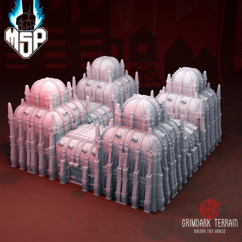 Great Imperial Palace 3x3 U-Shape - GrimDark Terrain | MegaSonicPunch