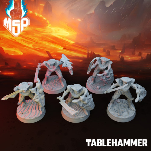 Voidborne Elites with Swords Group (5 Models) - Demonic Void Realms ...