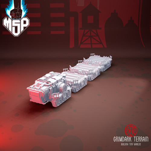 Titanicus Civitas Land Train Empty - GrimDark Terrain | MegaSonicPunch