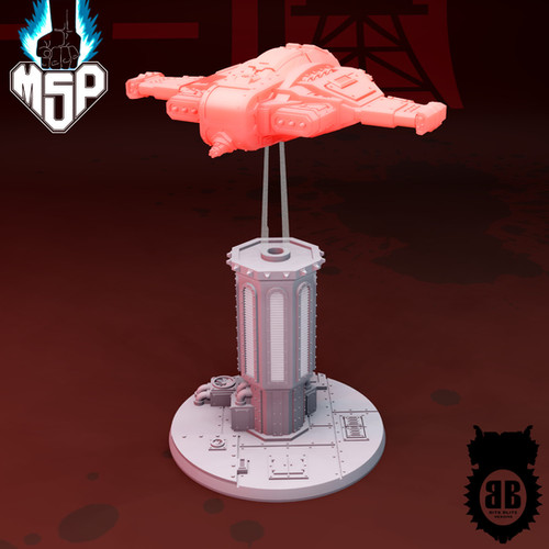 40mm Flight Stand Base V3 - Bits Blitz Designs Industrial Terrain ...