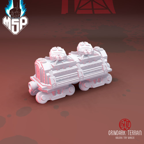 Heresy Train Gun Waggon - GrimDark Terrain | MegaSonicPunch