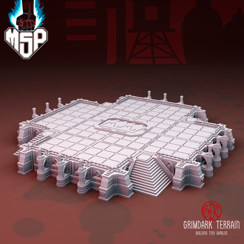 Civitas Underground Lift Plinth STC201 - GrimDark Terrain | MegaSonicPunch