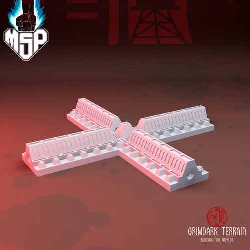 Heresy Train Monorail X Cross - GrimDark Terrain | MegaSonicPunch