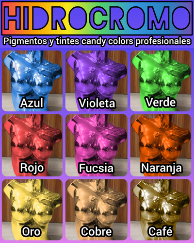 PIGMENTOS CANDY COLORS PROFESIONAL CLASE AUTOMOTRIZ | HIDROCROMO
