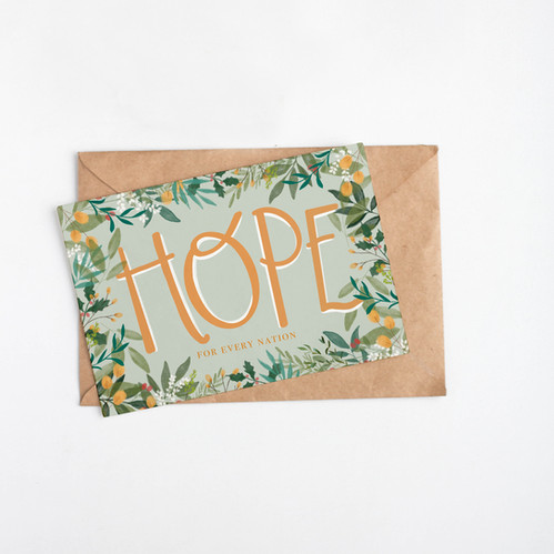 'Hope Of Every Nation' Christmas Card | Gospel Books Ireland