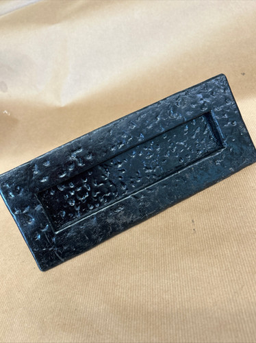 Old Antique Front Door Letterbox Period Cast Iron Reclaimed Metal Tudor ...