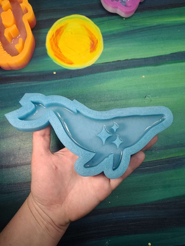 Sparkle Whale Mold Large Handmade Silicone mold Glossy | Oddity Abyss