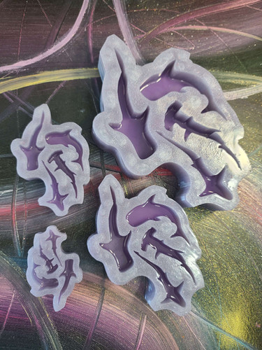 Lagoon Shark Group Choose Size! Shark Silicone Molds Glossy Domed ...