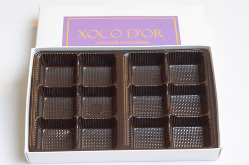 Custom 12 piece box of filled chocolates | Yumsmith