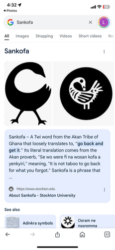 Niani exclusive Sankofa design #I | Myniani