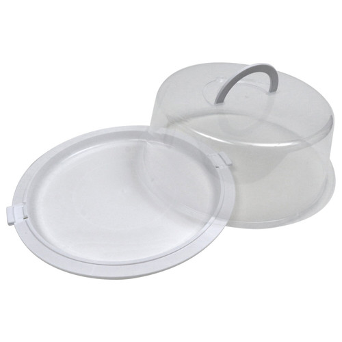 Sure Fresh Reusable Plastic Cake Containers with Lids, 12x4.75 in ...