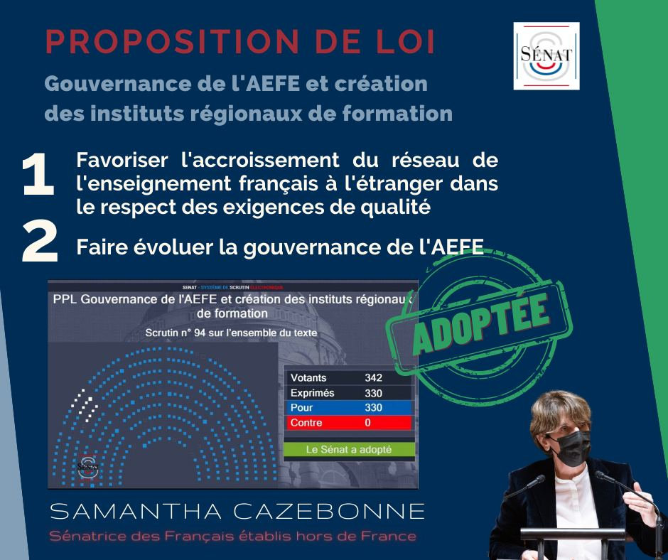 Adoption à l'unanimité de la PPL EFE
