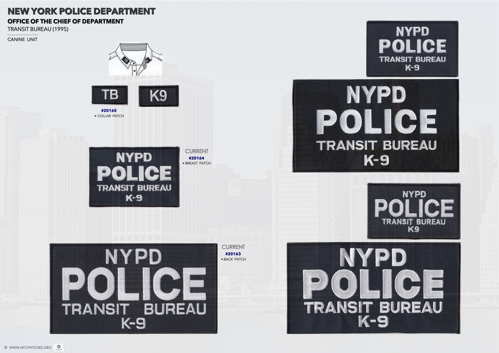 New York Police & Law Enforcement Cloth Patches