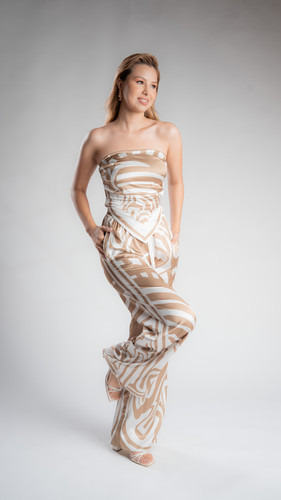 ZOE SET TIRANTES BEIGE | Ananda Boutique