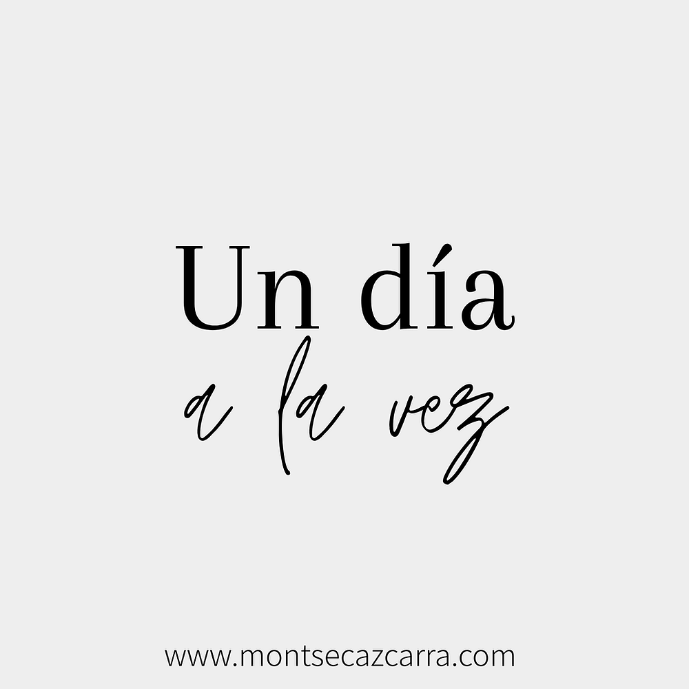 Vivir un día a la vez