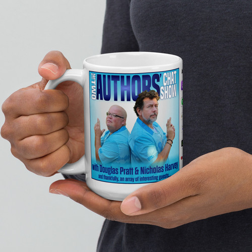 Two Authors' Chat Show 15oz Coffee Mug | Harvey Books Website