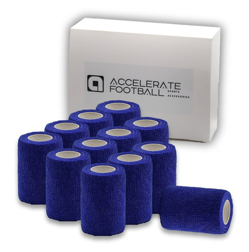 Dark Blue Cohesive Bandage Tape Box (12 Rolls) | Accelerate Football