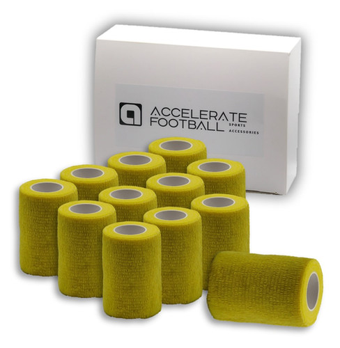 Yellow Cohesive Bandage Tape Box (12 Rolls) | Accelerate Football