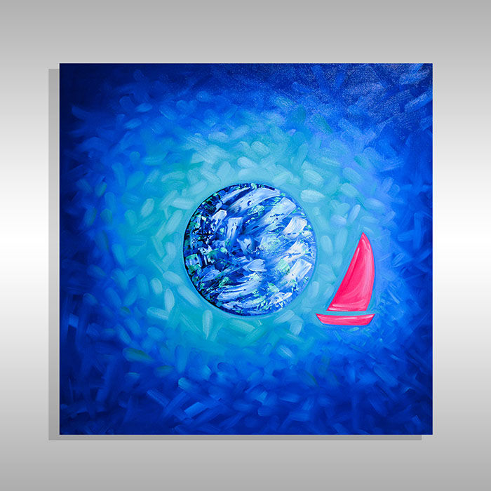 Unique Abstract Coastal Art in Miami Beach created by Miami Based ...