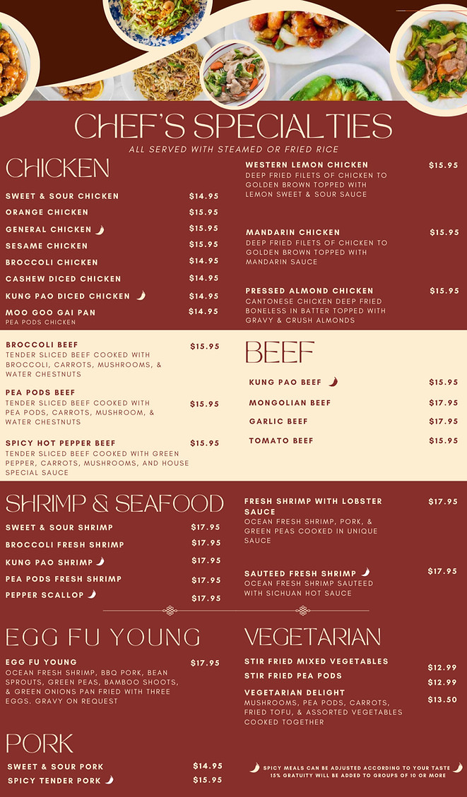 Menu | Canton