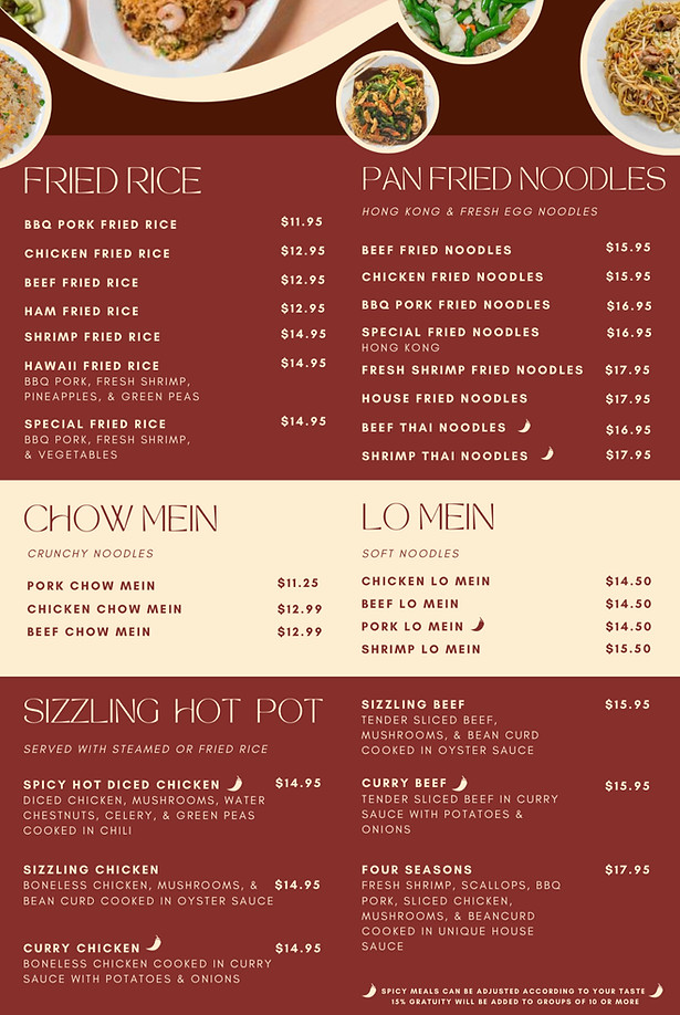 Menu | Canton