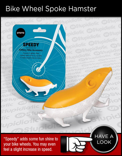 Speedy the Bike Wheel Spoke Hamster Reflector | stupidiotic 2021