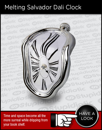 Melting Salvador Dali Clock | stupidiotic 2021