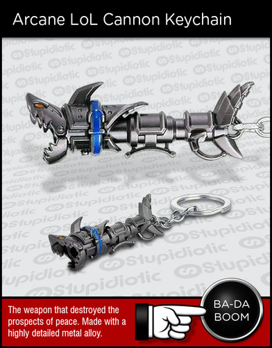 Arcane League of Legends Shark Cannon Keychain | stupidiotic 2021
