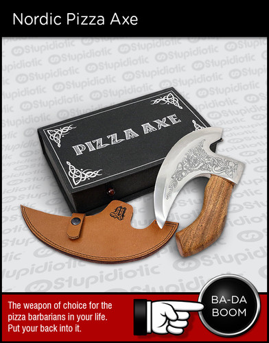 Nordic Viking Pizza Axe Hammer Cleaver | stupidiotic 2021