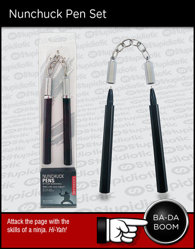 Nunchuck Ninja Pens | stupidiotic 2021