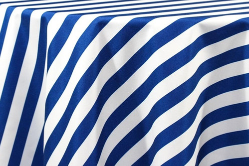 Royal Blue and White Stripe Poly | Special Occasions