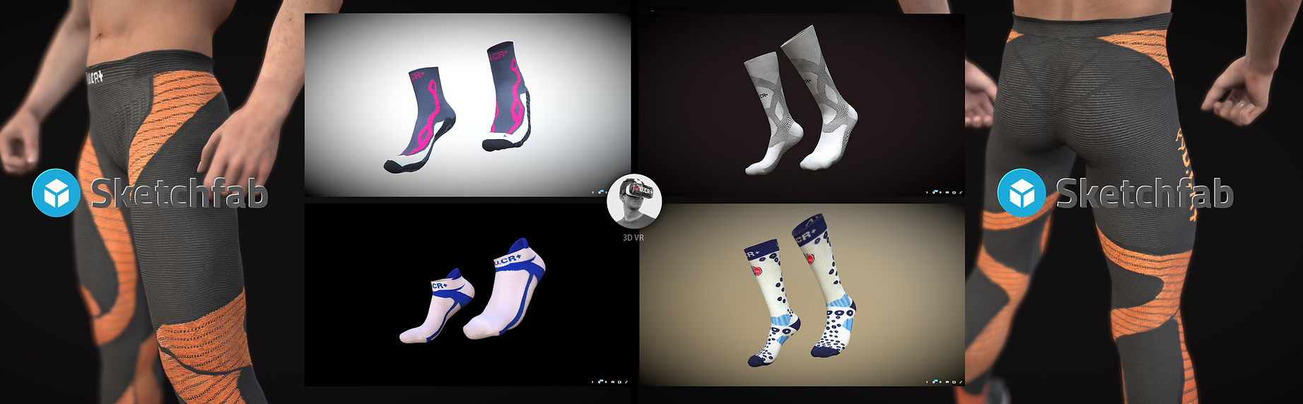 U.CR+ 3D-VR Compression Sportswear/Taiwan/VR