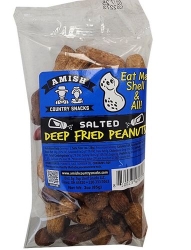 Amish Deep Fried Shell Peanuts 12qty Case | Dmo Sales