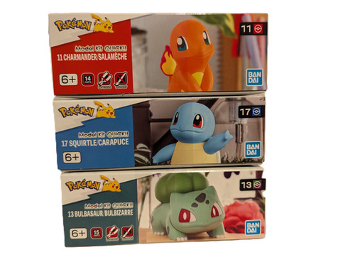 Pokemon Model Kit - Starters Bundle Gen 1 | Keffson