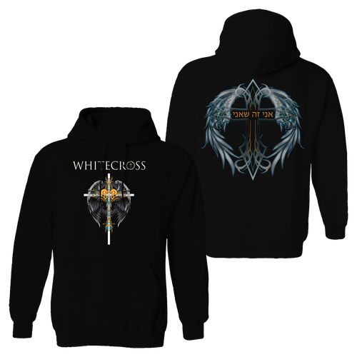 WHITE CROSS WINGS | HOODIE | Integralmerch