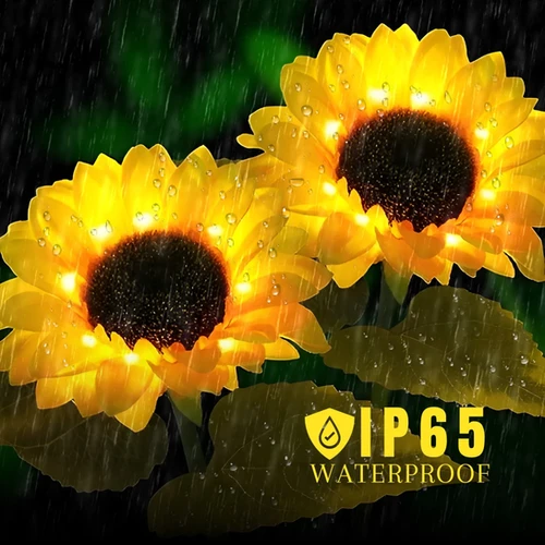 20 LED Sunflower Solar Garden Light