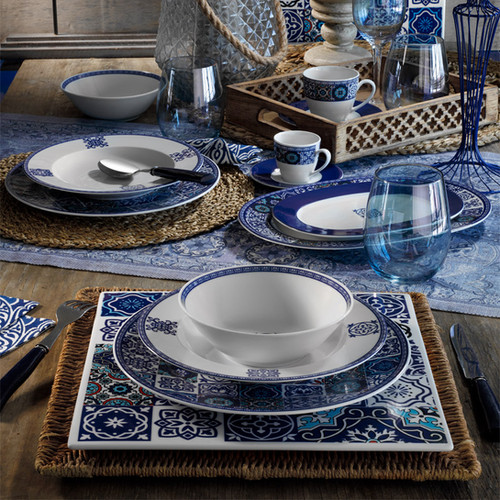 24 PIECES EXCLUSIVE TURKISH PORCELAIN DINNERWARE | GrandBazaar Shopping