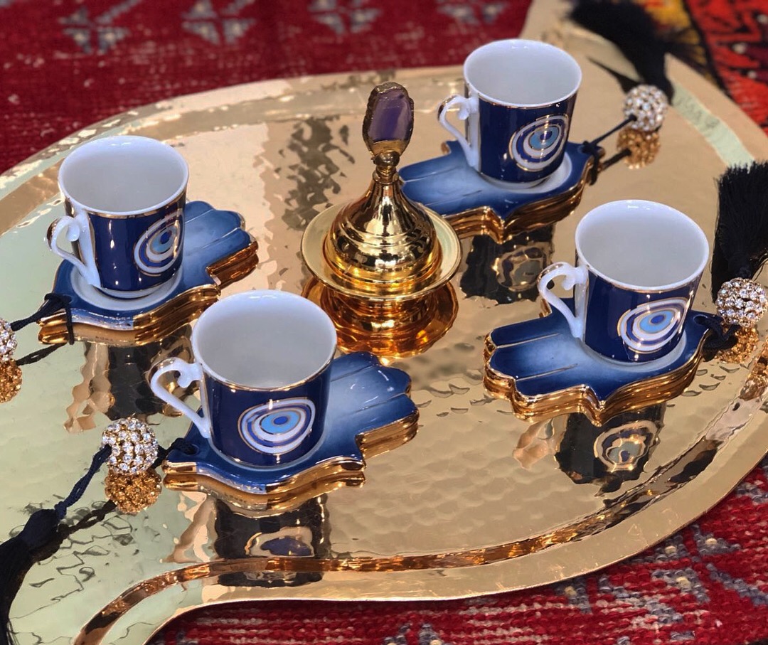 Kitchen & Dining Drink & Barware Evil Eye Tea Set Home & Living etna.com.pe