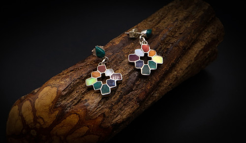 Peruvian Inca Chakana Earrings | Las Plantas