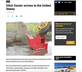 Ditch Doctor excavator attachment | Ditch Doctor | Nova Scotia
