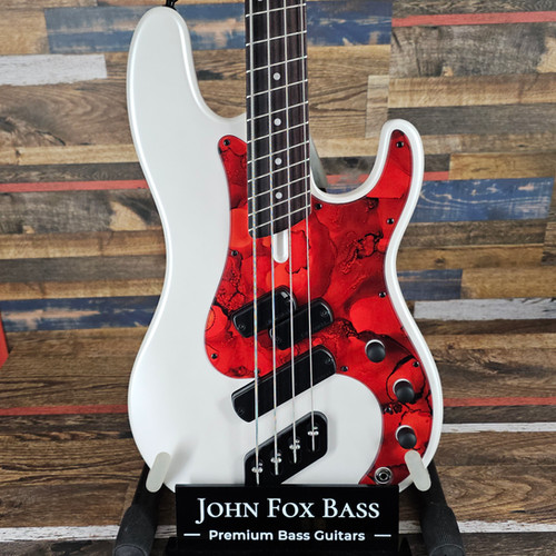Dingwall SP1 4-string Matte Ducati Pearl White | John Fox Bass