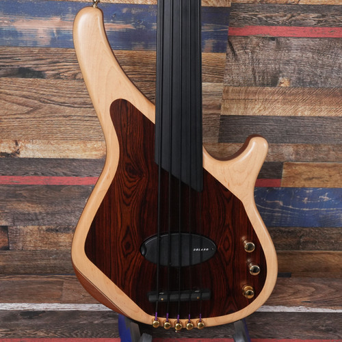 Sandberg Thinline Fretless 5-string w/ Cocobolo top | John Fox Bass