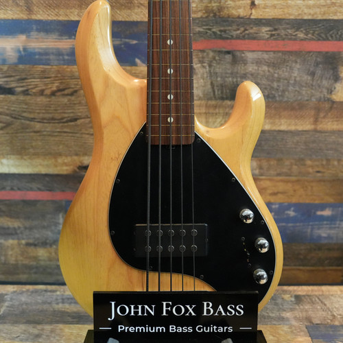 1992 Ernie Ball Music Man Fretless StingRay 5 - Natural | John Fox Bass