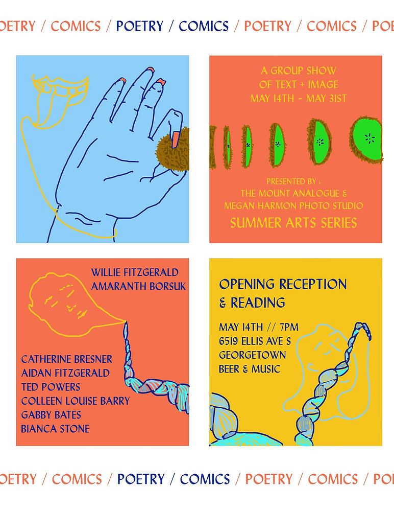 A Night of poems & comics & poetry-comics